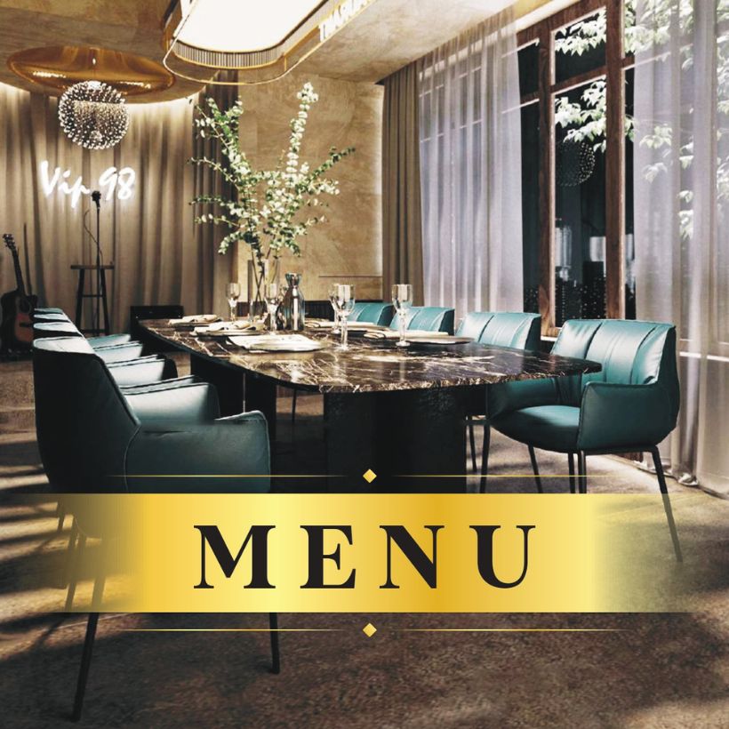 MENU VIP98 LUXURY RESTAURANT